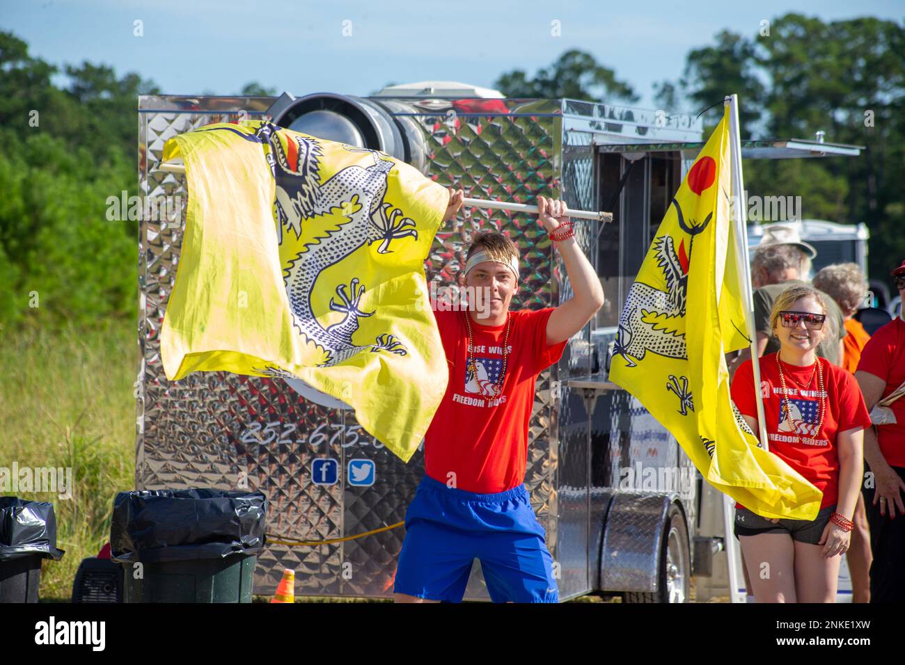 U.S. Marine Corps Cpl. Allison Barfield and Cpl. Travis Oesterreich ...