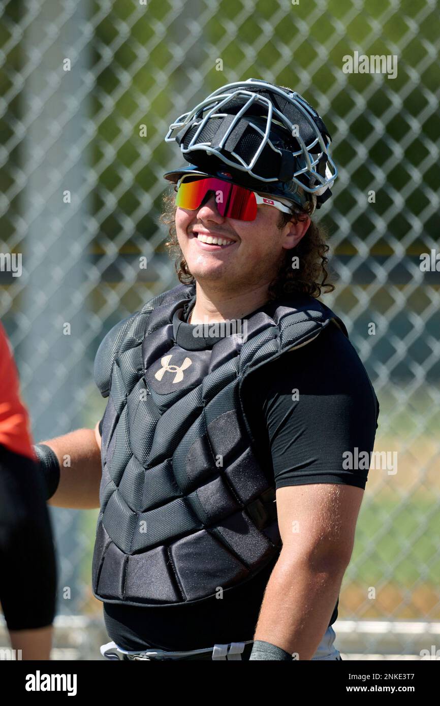 Baltimore Orioles catcher Creed Willems (21) before a MiLB Spring ...
