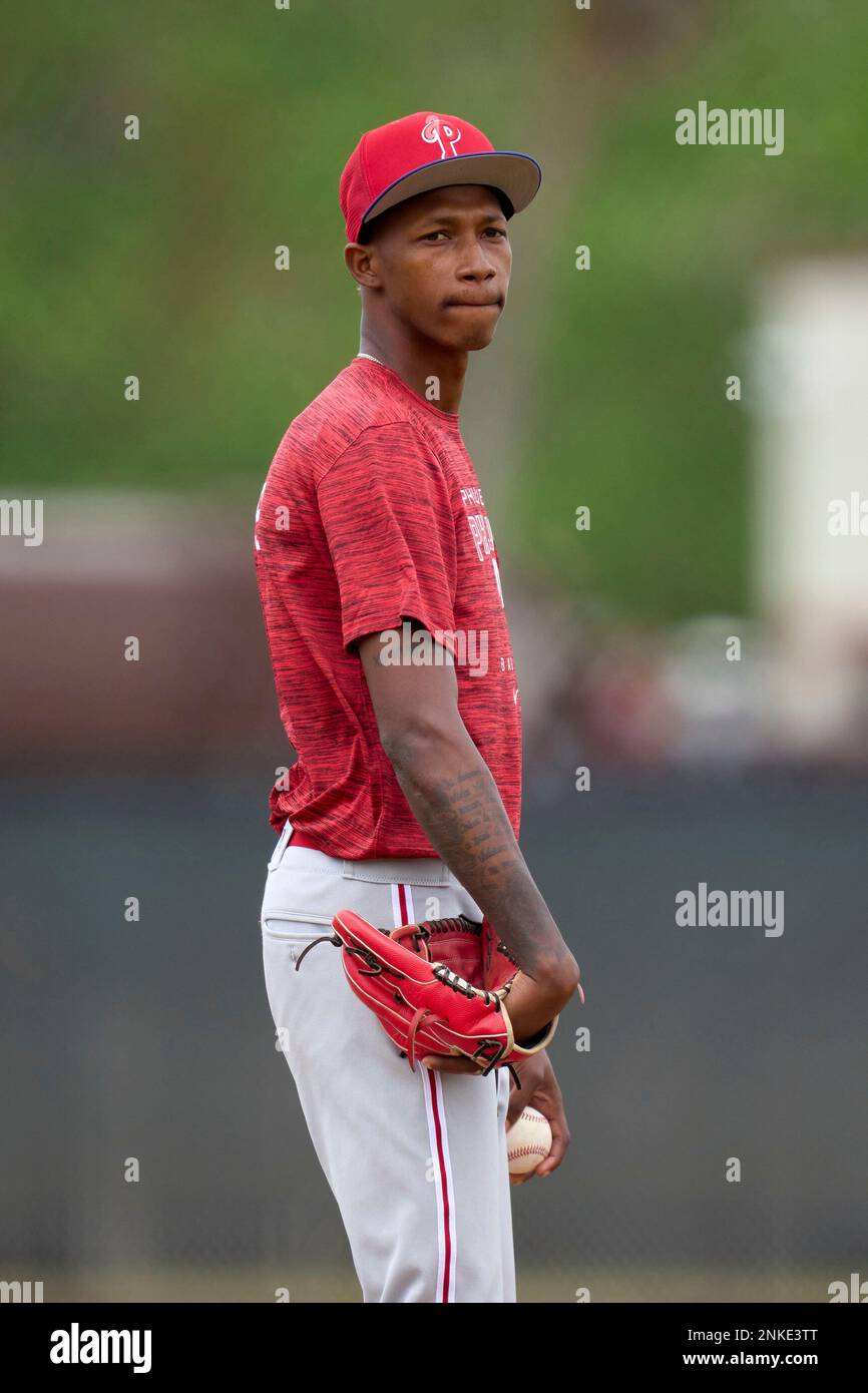 Philadelphia Phillies pitcher Manuel Silva (87) during MiLB Spring ...