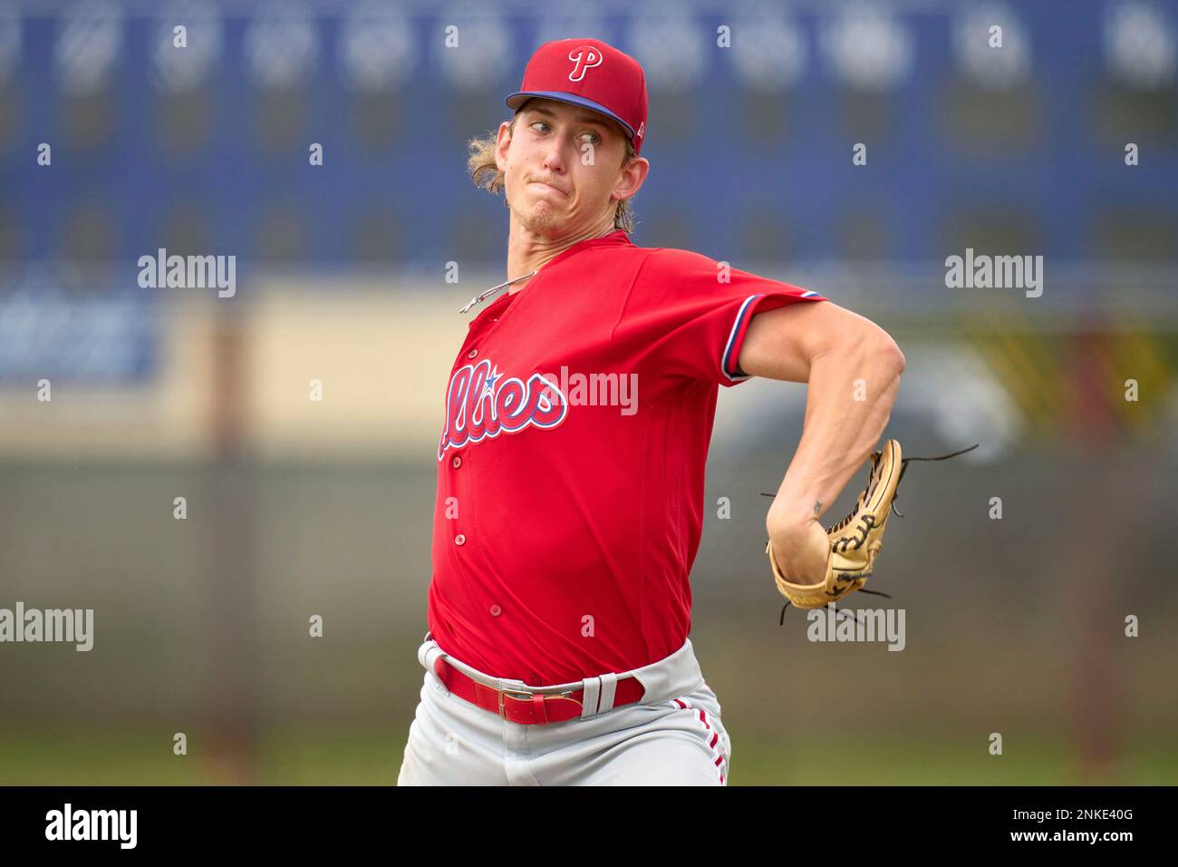 Philadelphia Phillies pitcher Ben Brown (46) during MiLB Spring ...