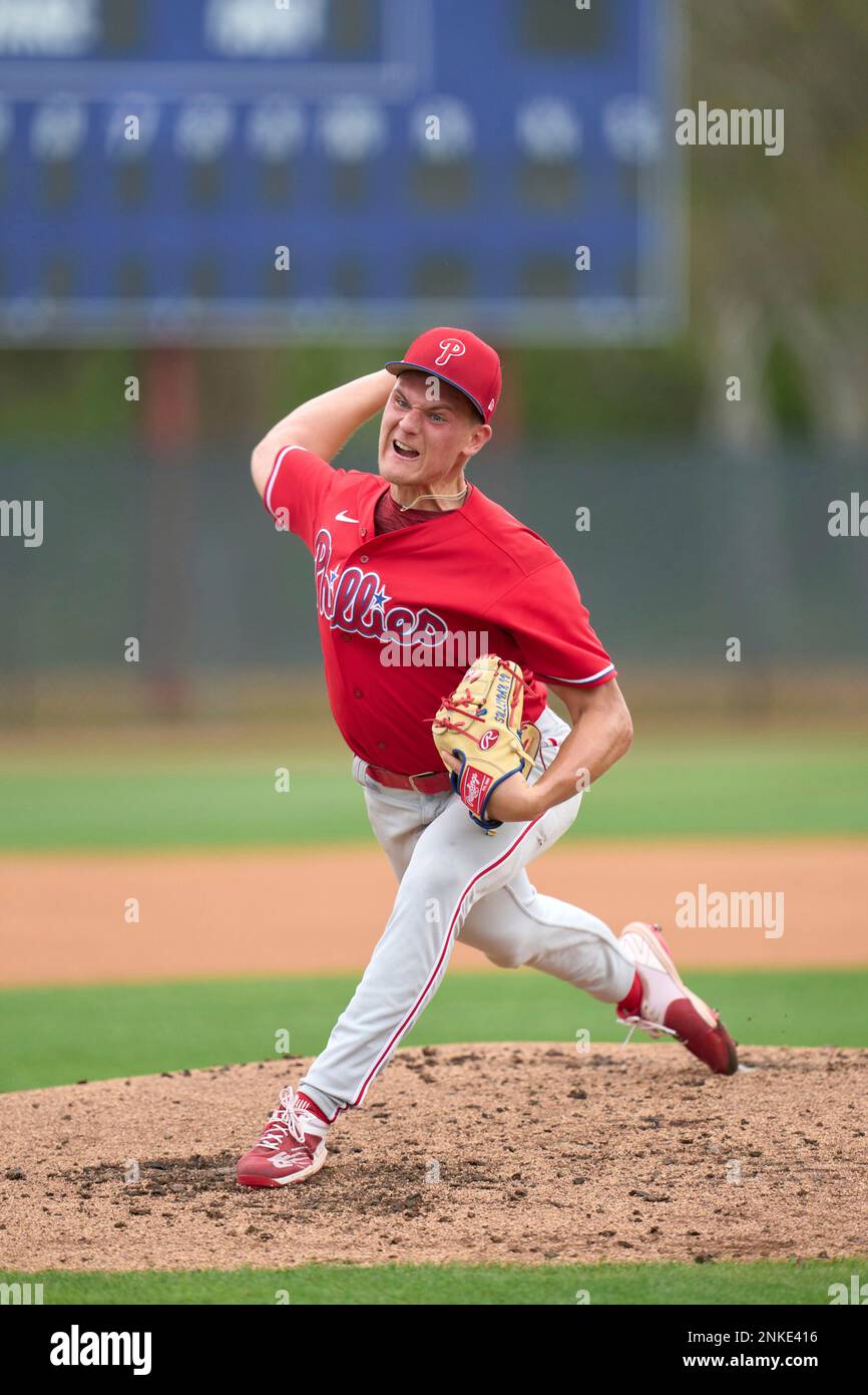Philadelphia Phillies pitcher Billy Sullivan (9) during MiLB Spring ...