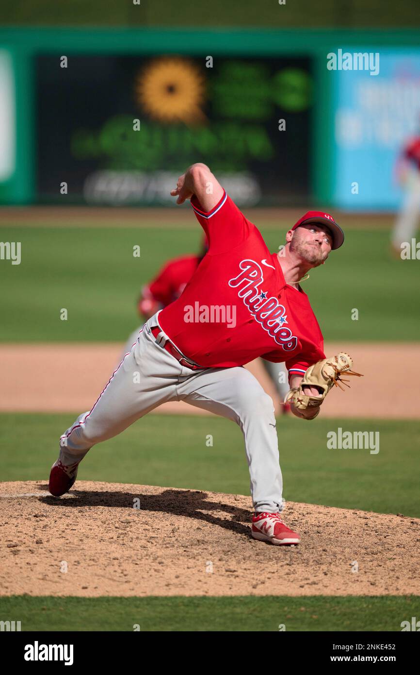 Philadelphia Phillies pitcher Matt Seelinger (76) during a MiLB Spring ...