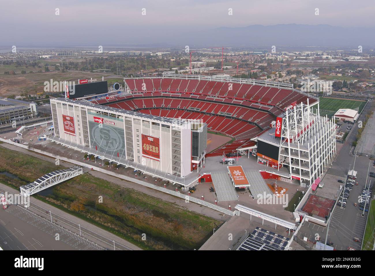 A general overall aerial view of Levi's Stadium, Tuesday, Dec. 19, 2022 ...