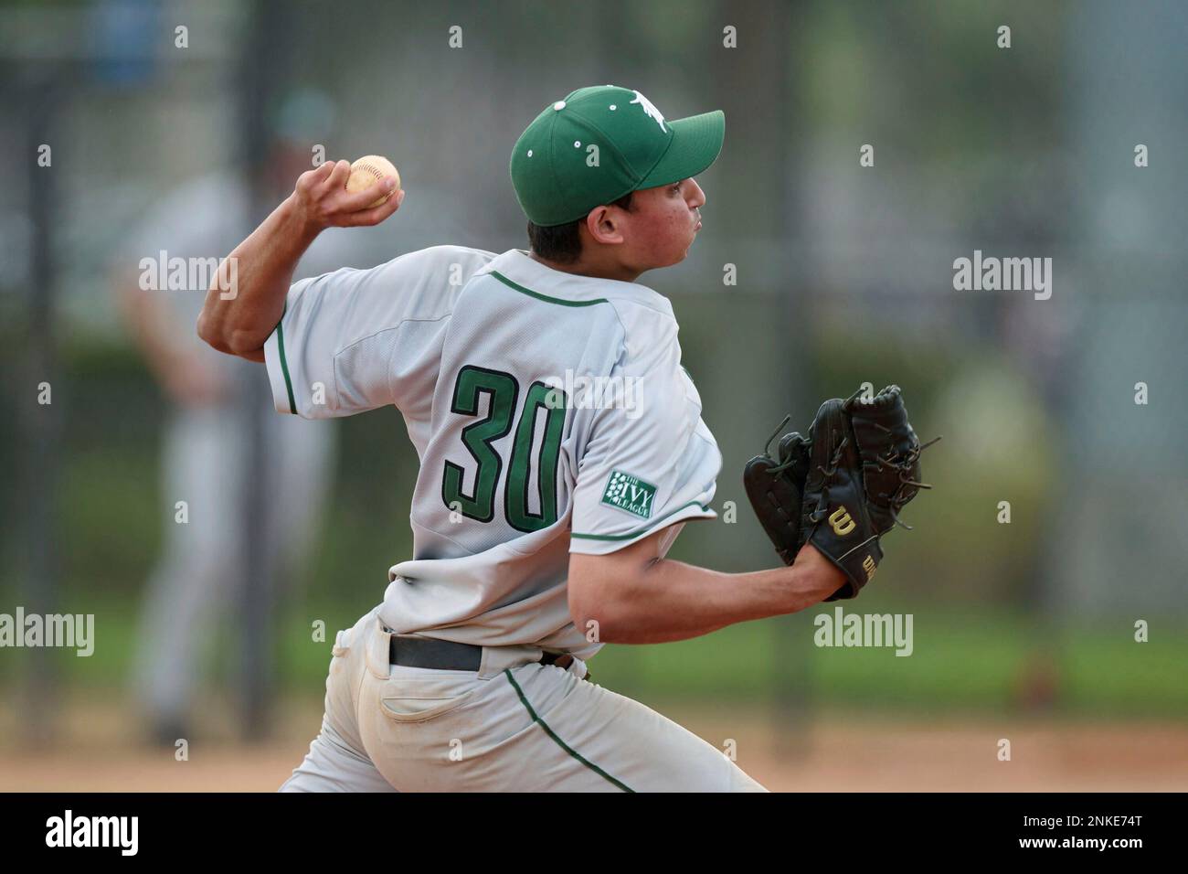 Dartmouth Big Green pitcher Devin Milberg (30) during an NCAA baseball ...