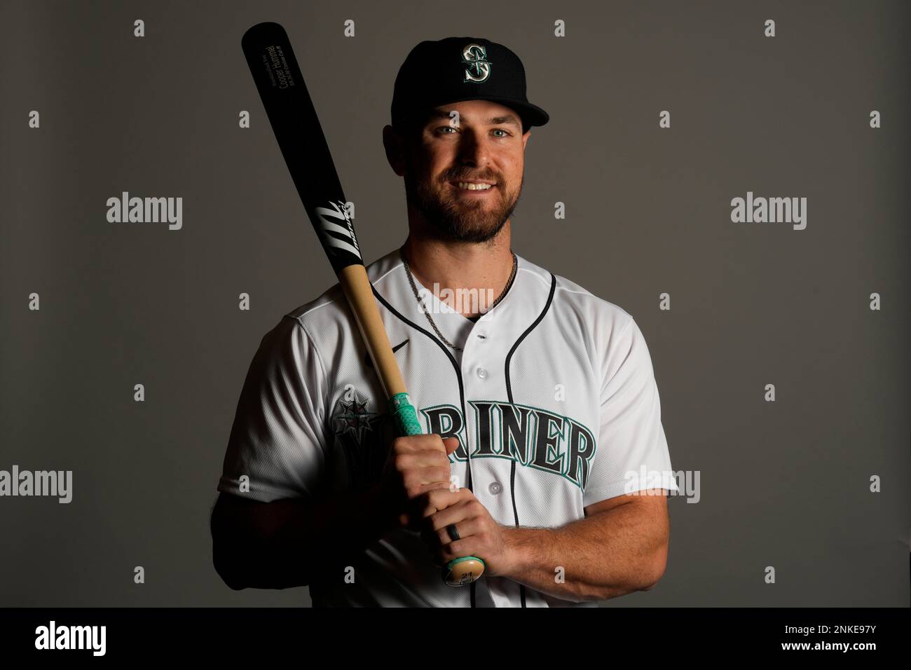 This is a 2023 photo of Cooper Hummel of the Seattle Mariners baseball ...