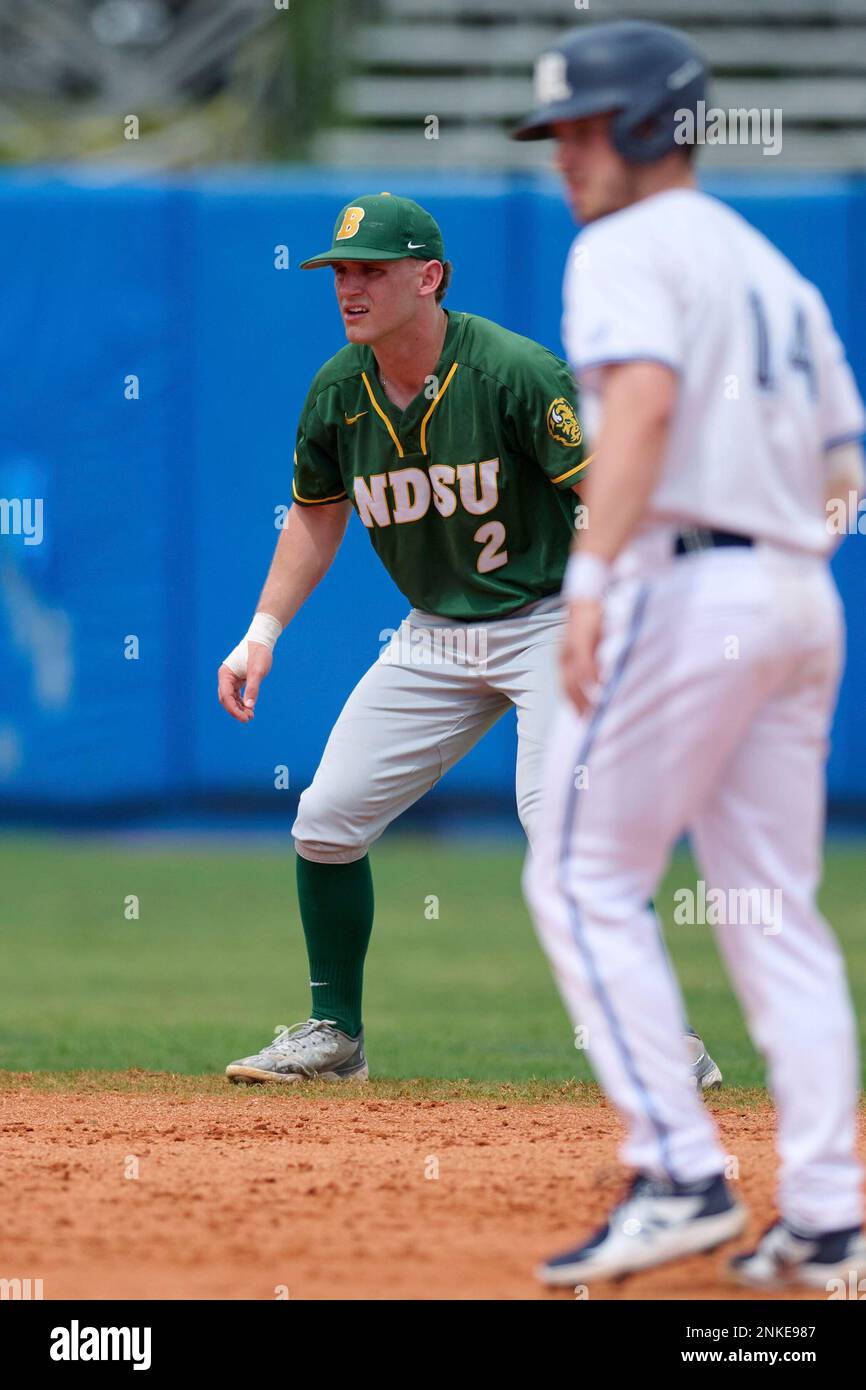 North Dakota State Bison shortstop Peter Brookshaw (2) during an NCAA ...