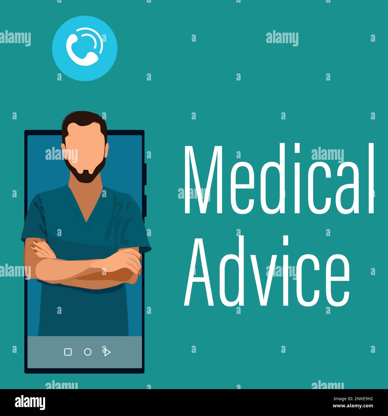 Medical personnel team, character of doctors and nurses wearing a ...