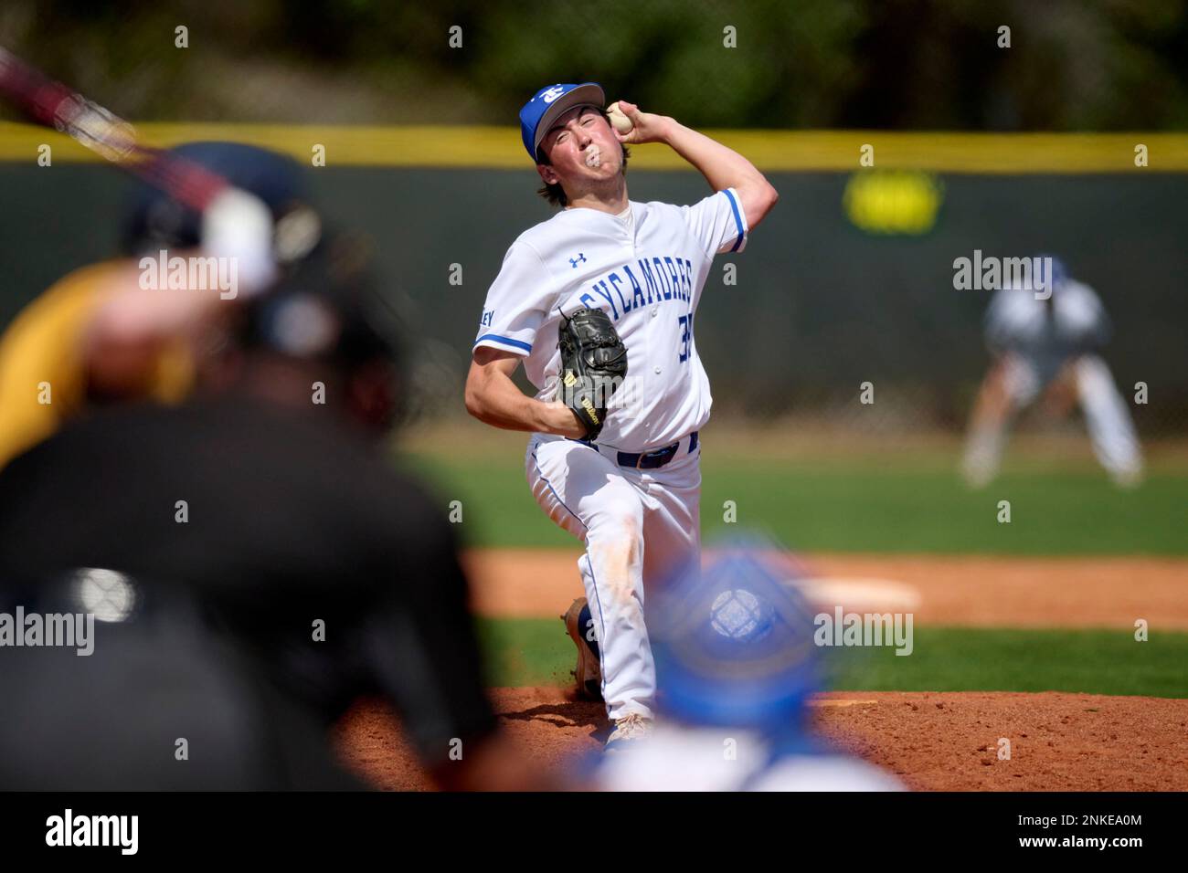 Indiana State Sycamores pitcher Will Goebel (39) during an NCAA ...