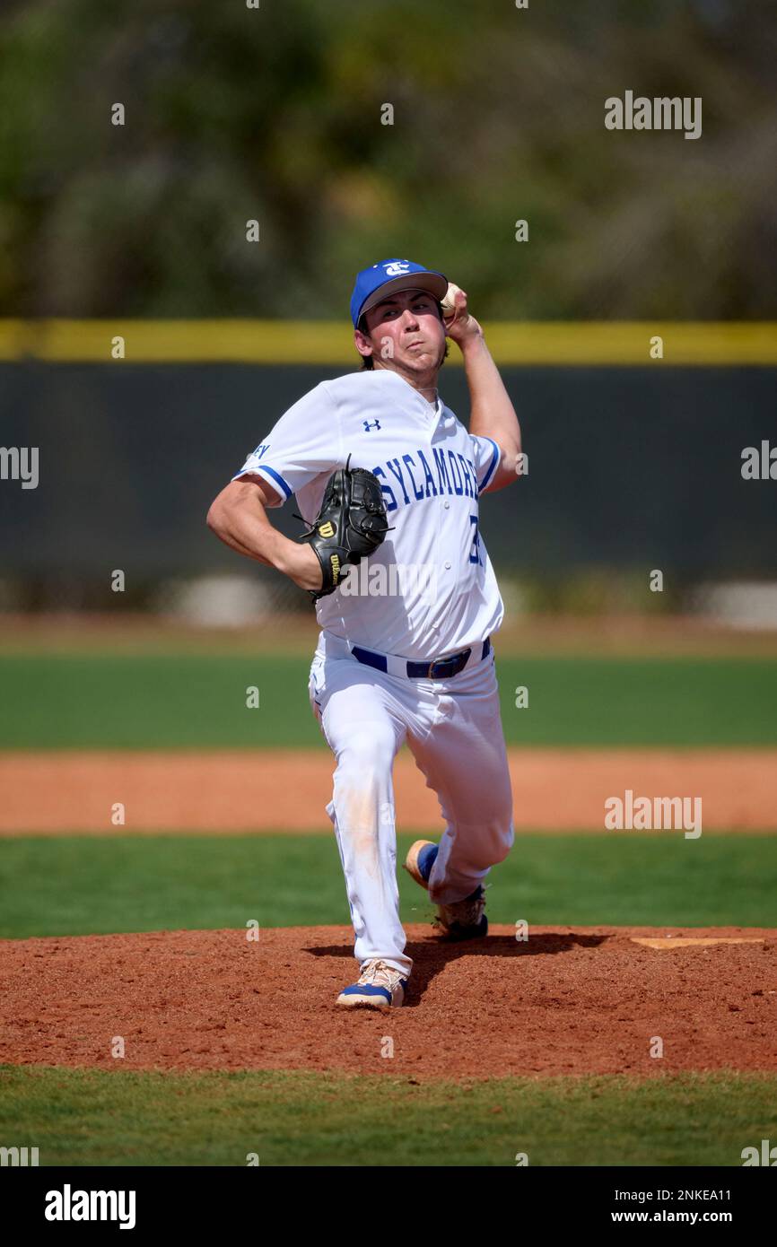 Indiana State Sycamores pitcher Will Goebel (39) during an NCAA ...