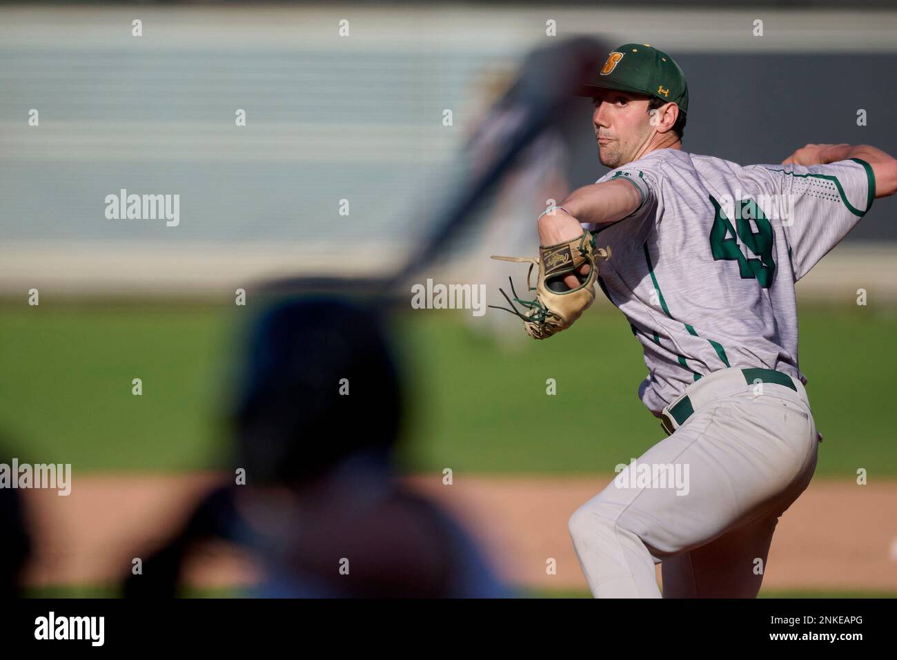 Siena Saints pitcher Arlo Marynczak (49) during an NCAA baseball game ...