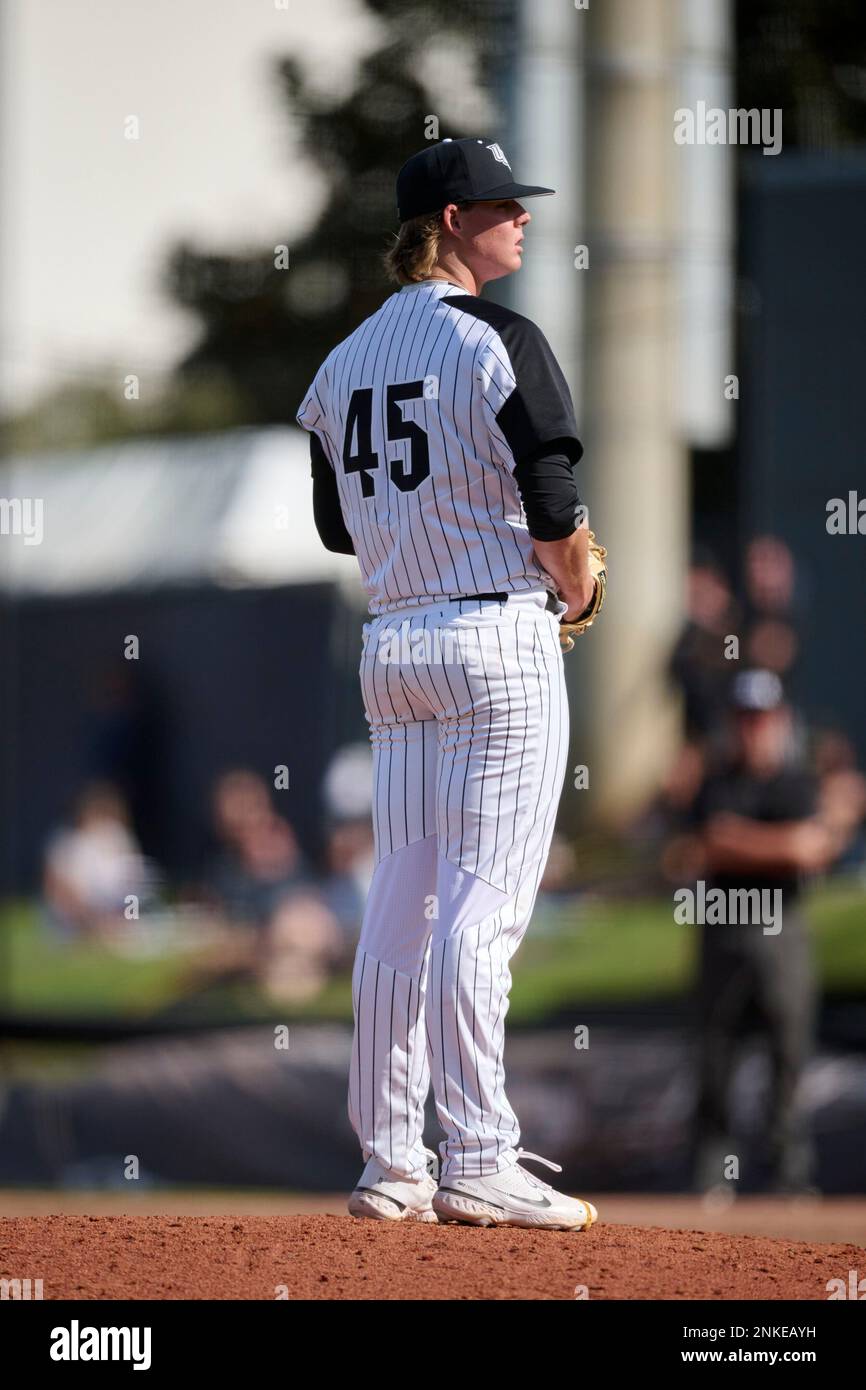 UCF Knights pitcher William Saxton (45) during an NCAA baseball game ...