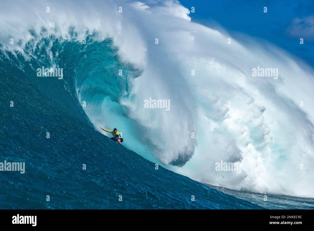 French surfer Justine Dupont is one of the world's best female big wave ...