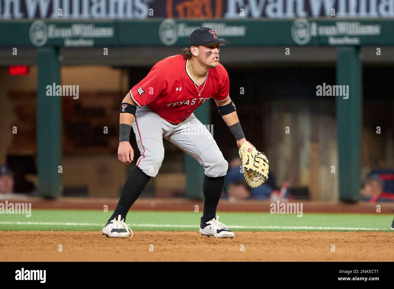 Texas Tech Red Raiders first baseman Cole Stilwell (18) during an NCAA ...