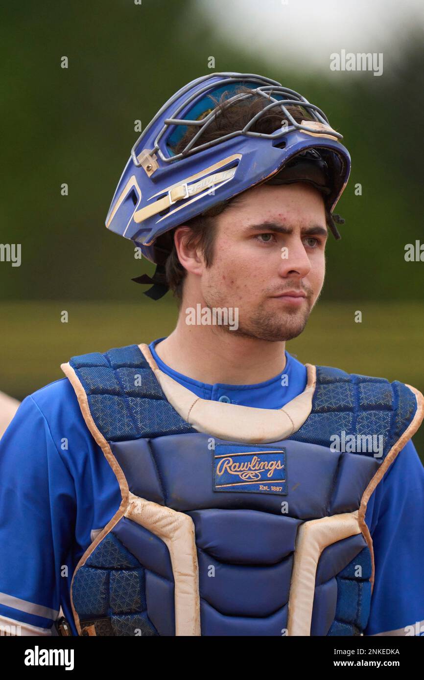 Eastern Florida State College Titans catcher Drew Cavanaugh (21) during ...