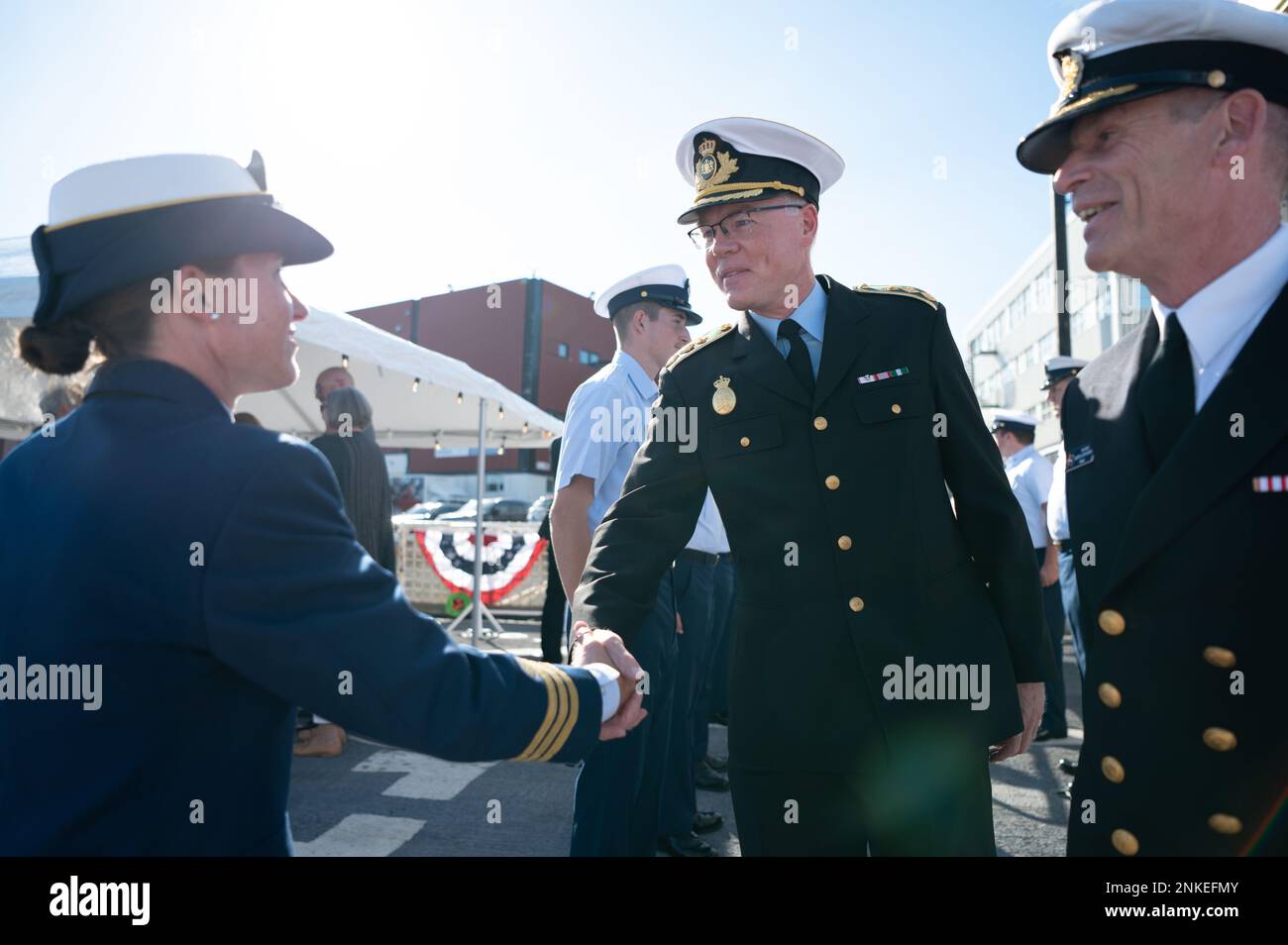 Royal Danish Navy Rear Adm. Martin la Cour-Andersen, commander of the Joint Arctic Command (JACO ...