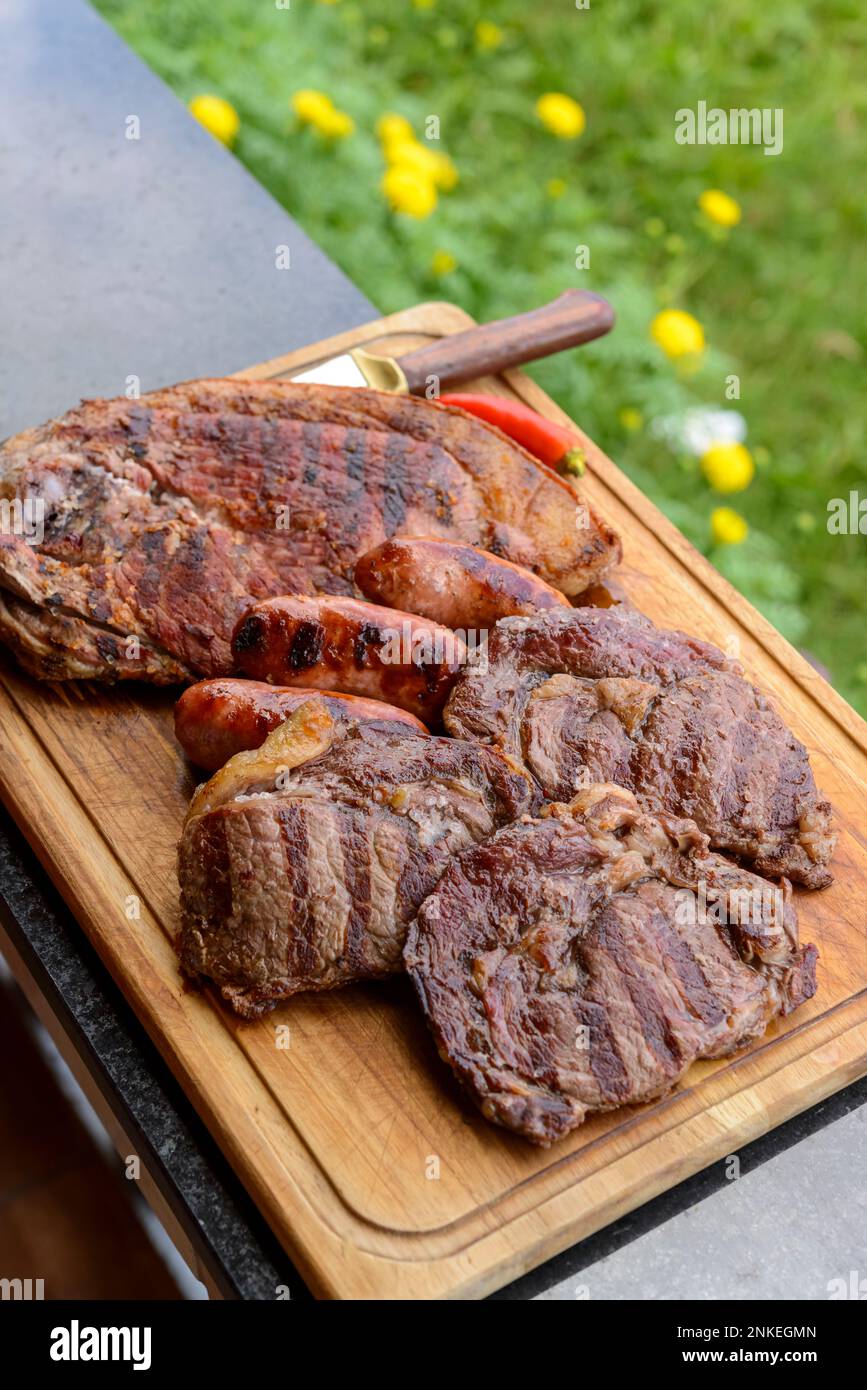 Churrasco brazilian skewer beef hi-res stock photography and images - Alamy
