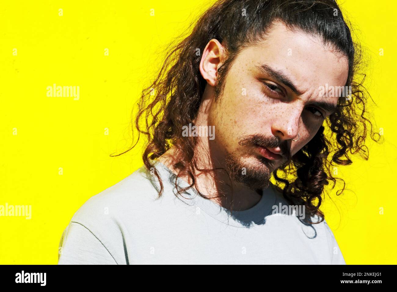 Martin Rodrigues, 20, of the punk band Hello Yello, poses for a ...