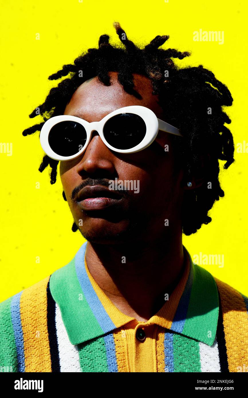 Dylan Wiggins, 23, of the punk band Hello Yello, poses for a portrait ...