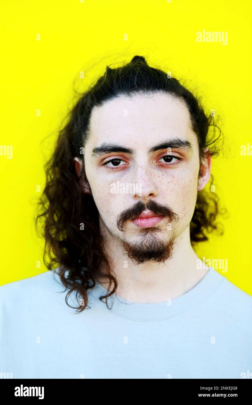Martin Rodrigues, 20, of the punk band Hello Yello, poses for a ...