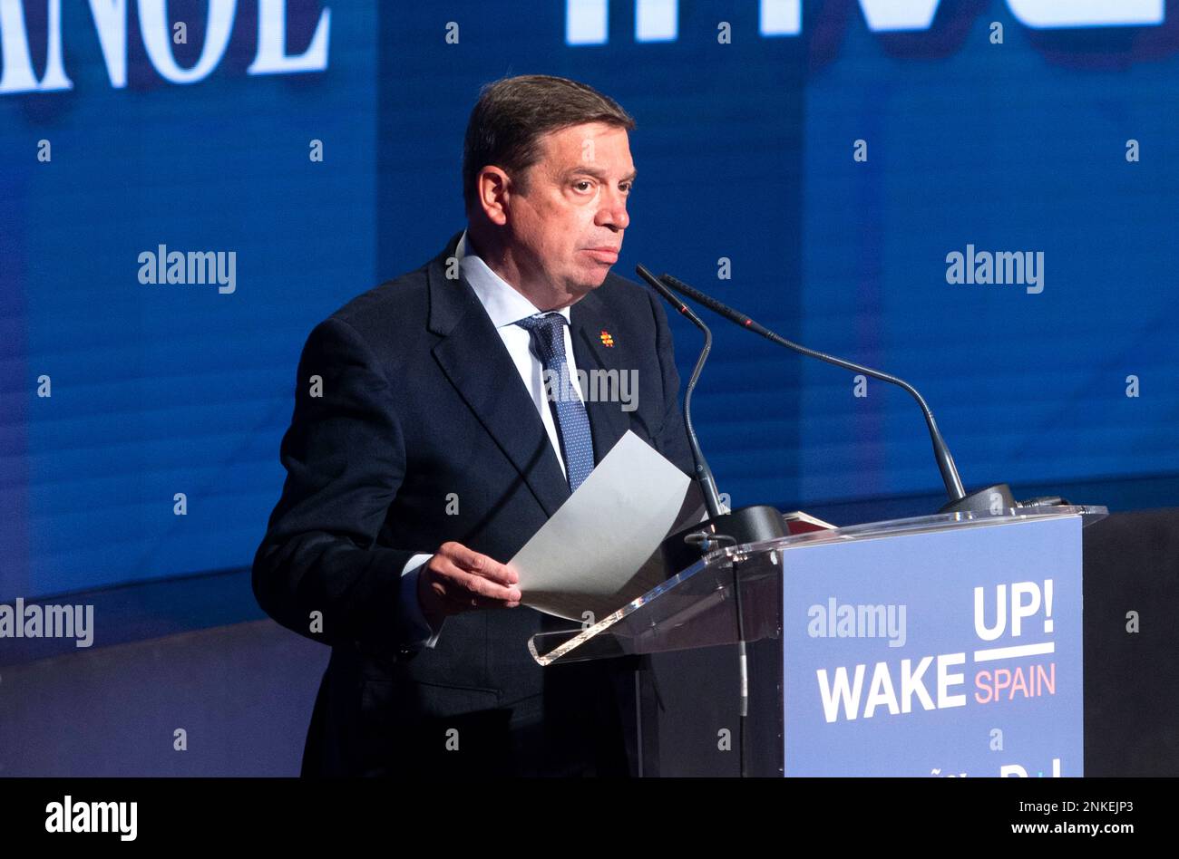 The Minister of Agriculture, Fisheries and Food, Luis Planas, takes ...