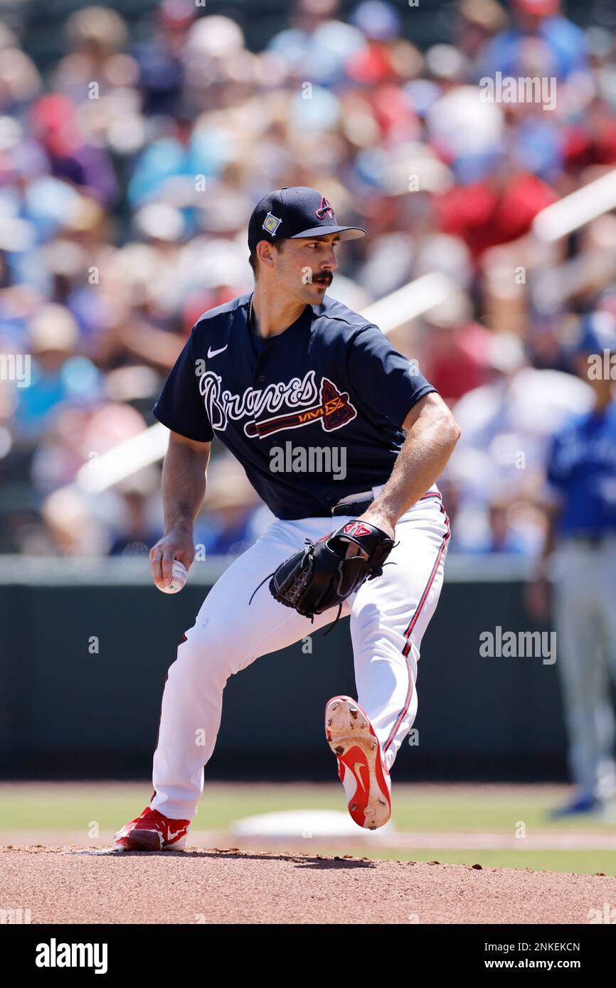 NORTH PORT, FL - MARCH 28: Atlanta Braves starting pitcher Spencer ...