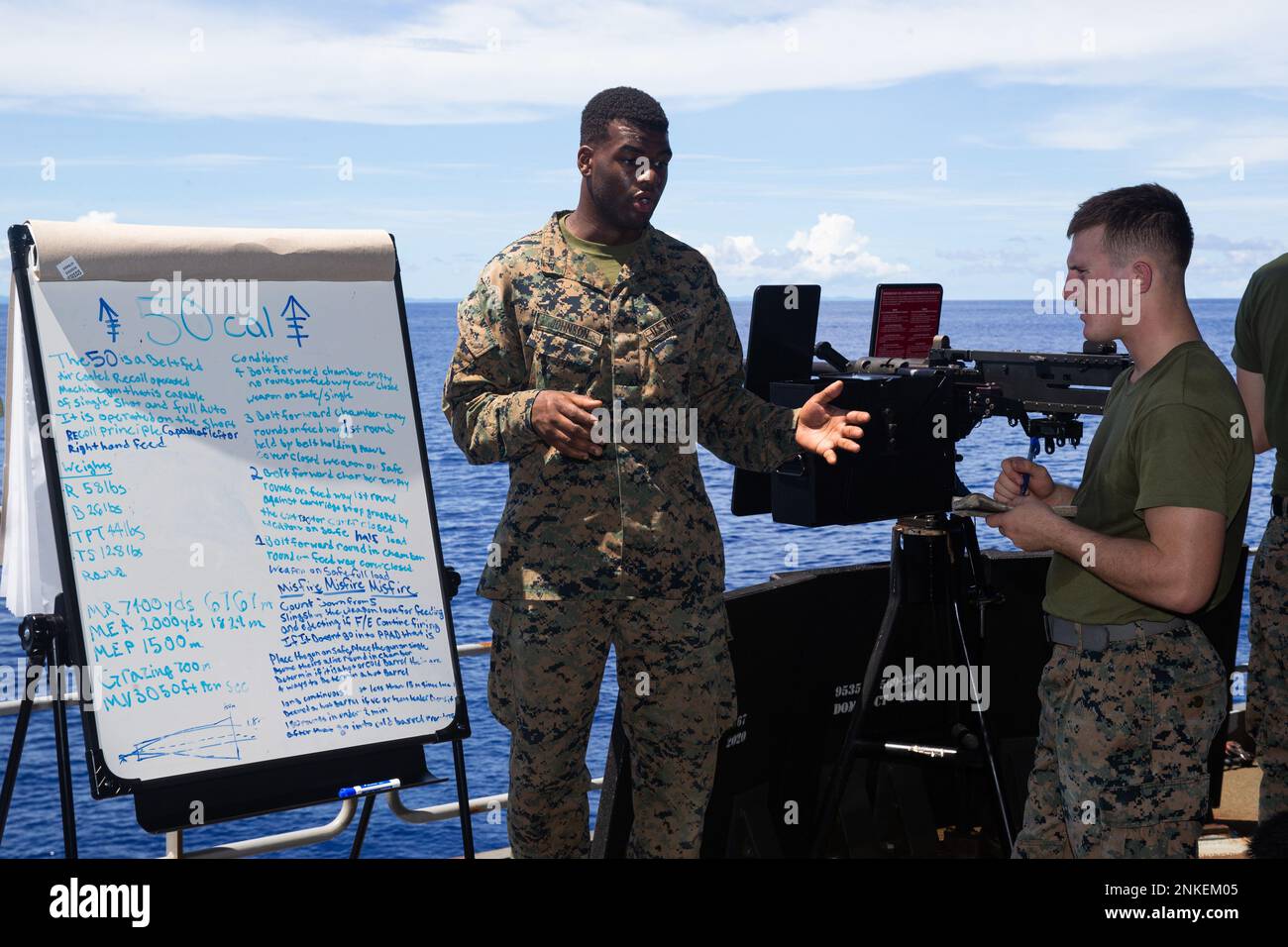 U.S. Marine Corps Lance Cpl. Daylon Johnson, a machine-gunner with ...