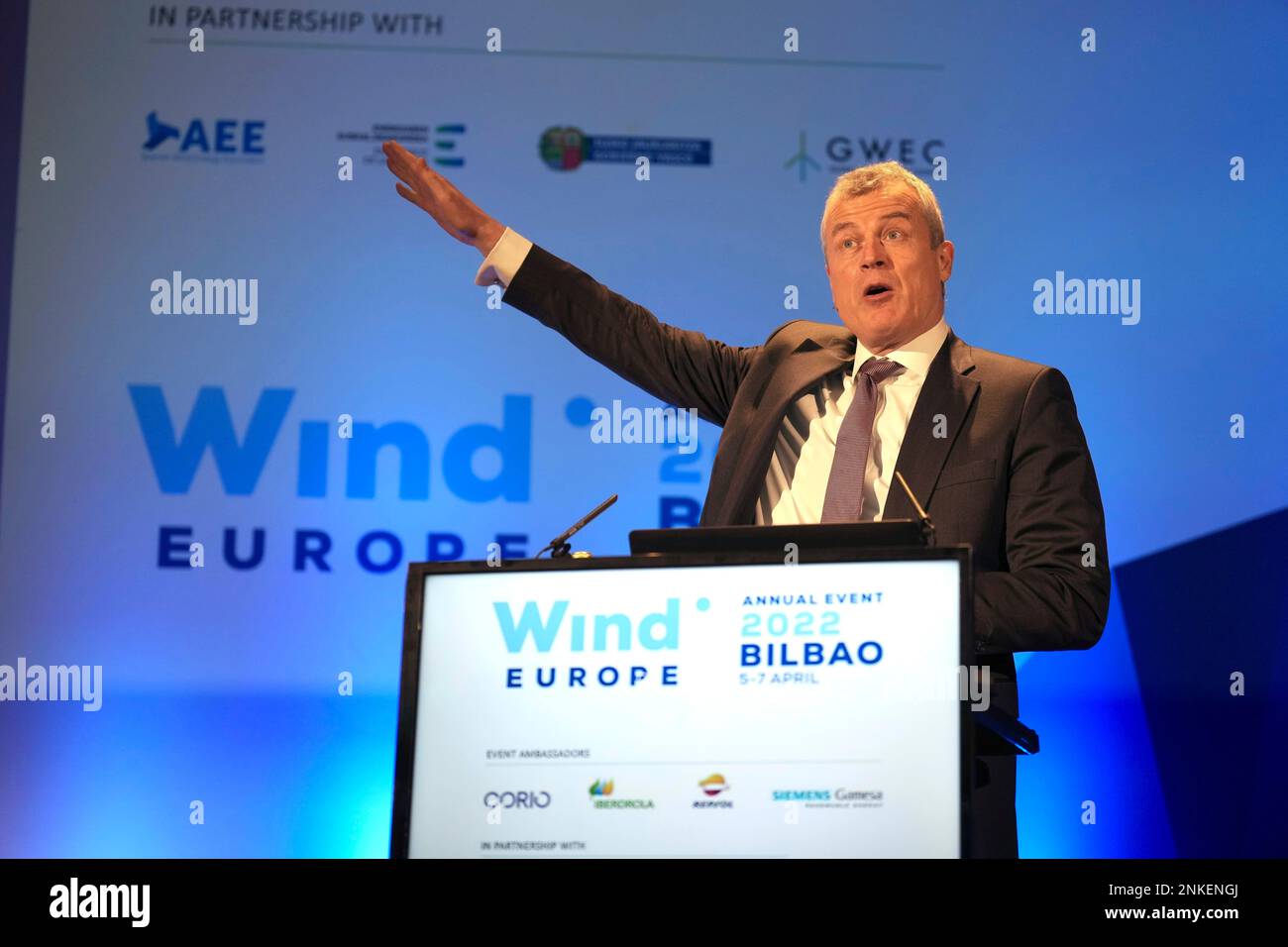 Siemens Gamesa CEO Jochen Eickholt speaks at WindEurope Annual Event ...