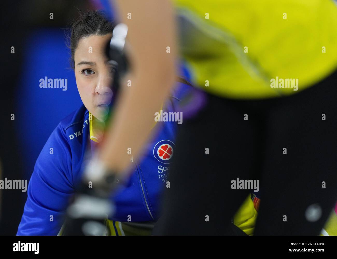 Kamloops, B.C., on Thursday, February 23, 2023. Alberta skip Kayla ...