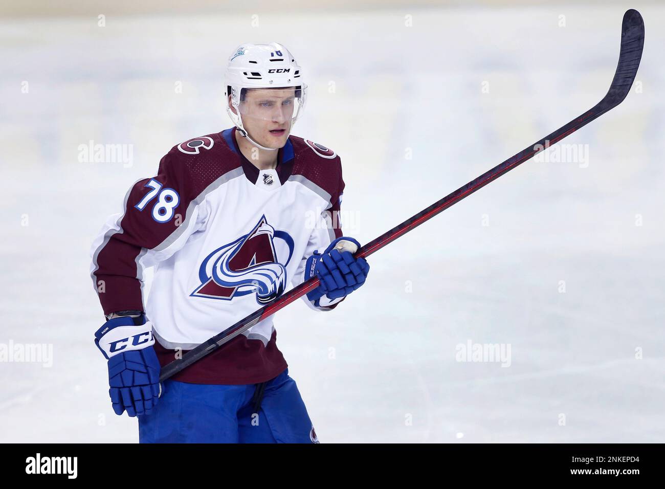 NHL profile photo on Colorado Avalanche player Nico Sturm, from Germany ...