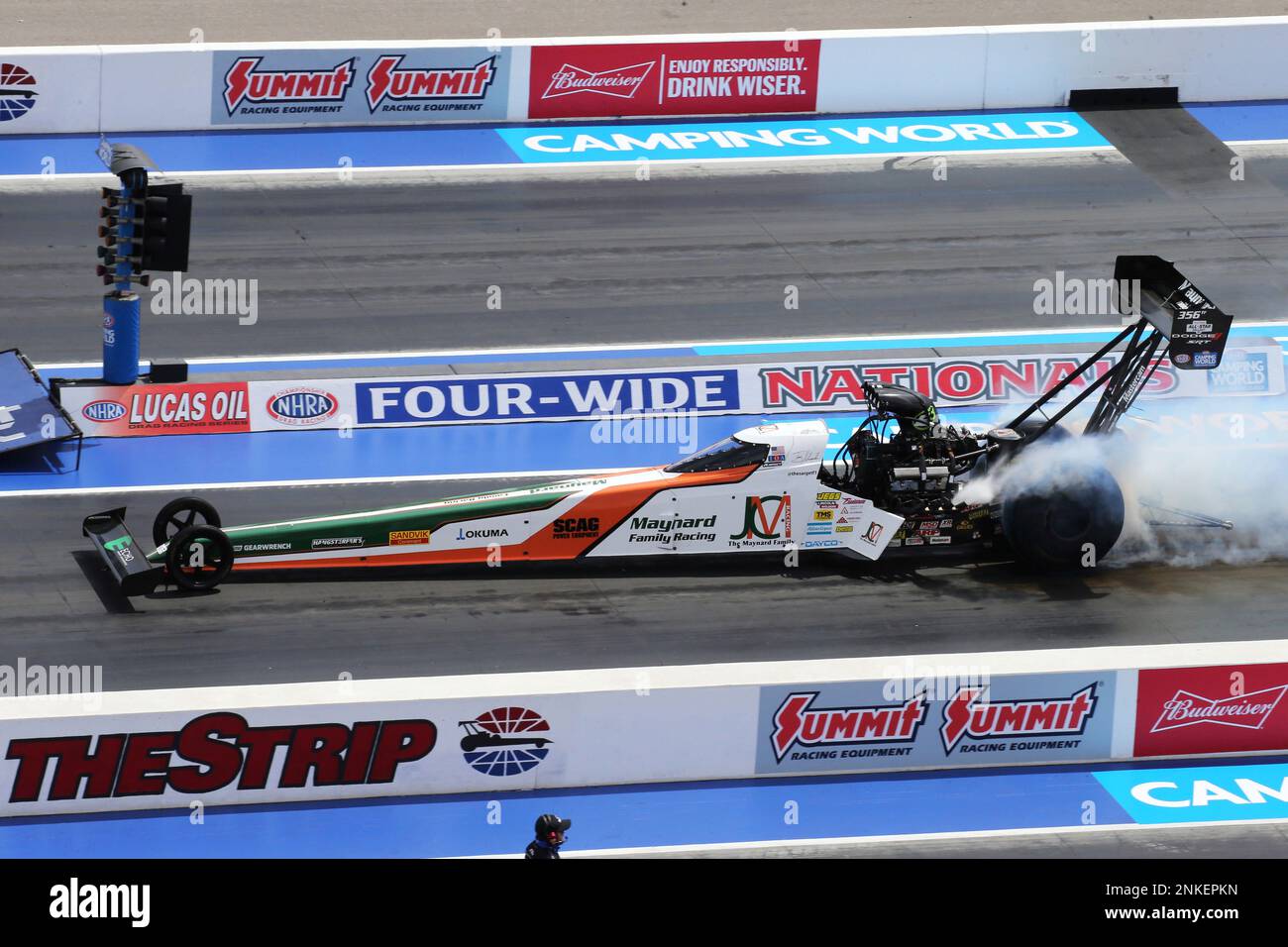 LAS VEGAS, NV - APRIL 03: Tony Schumacher (356 TF) Maynard Family/Scag ...