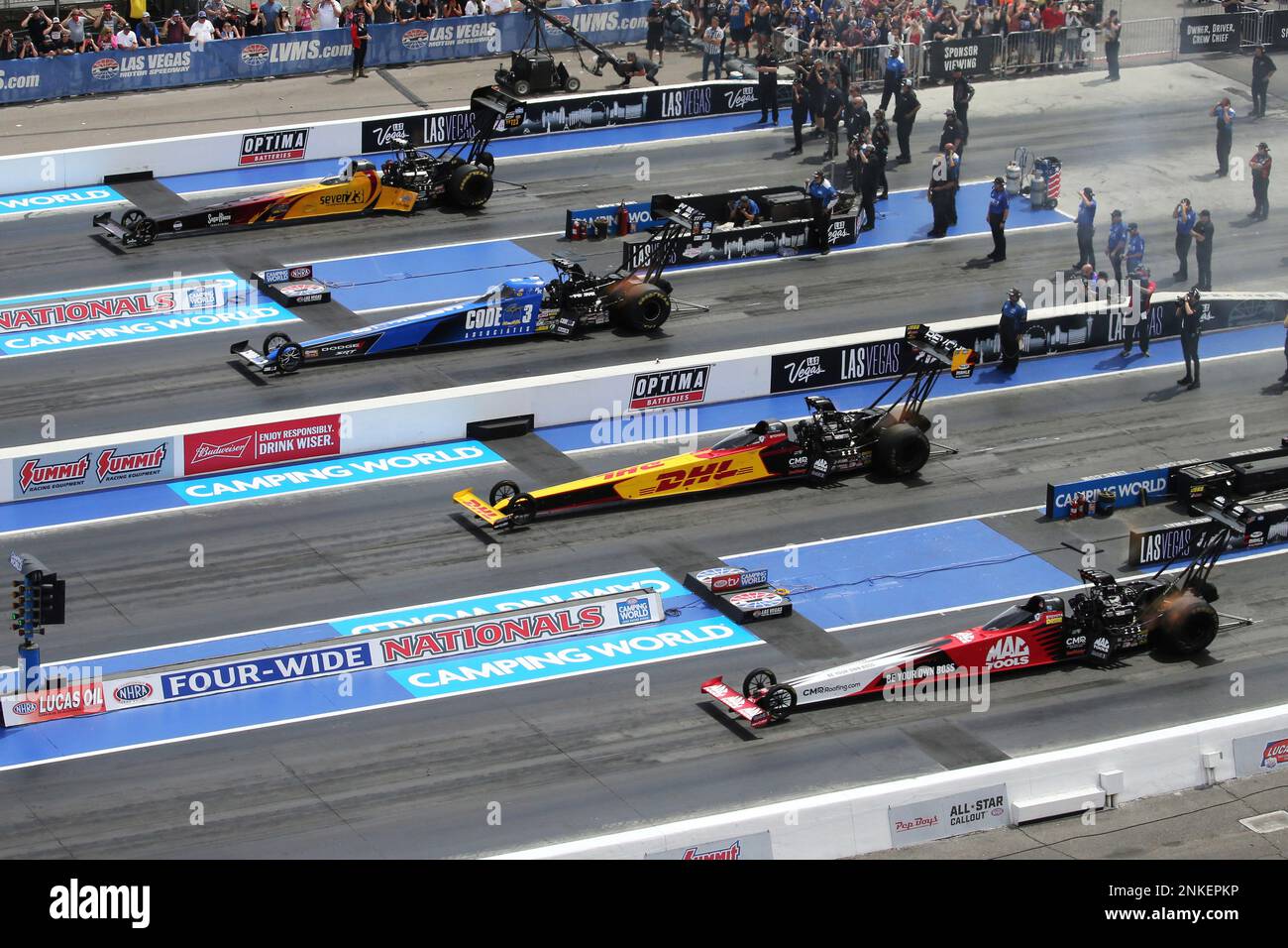 LAS VEGAS, NV - APRIL 03: Doug Kalitta (10 TF) Mac Tools NHRA Top Fuel ...