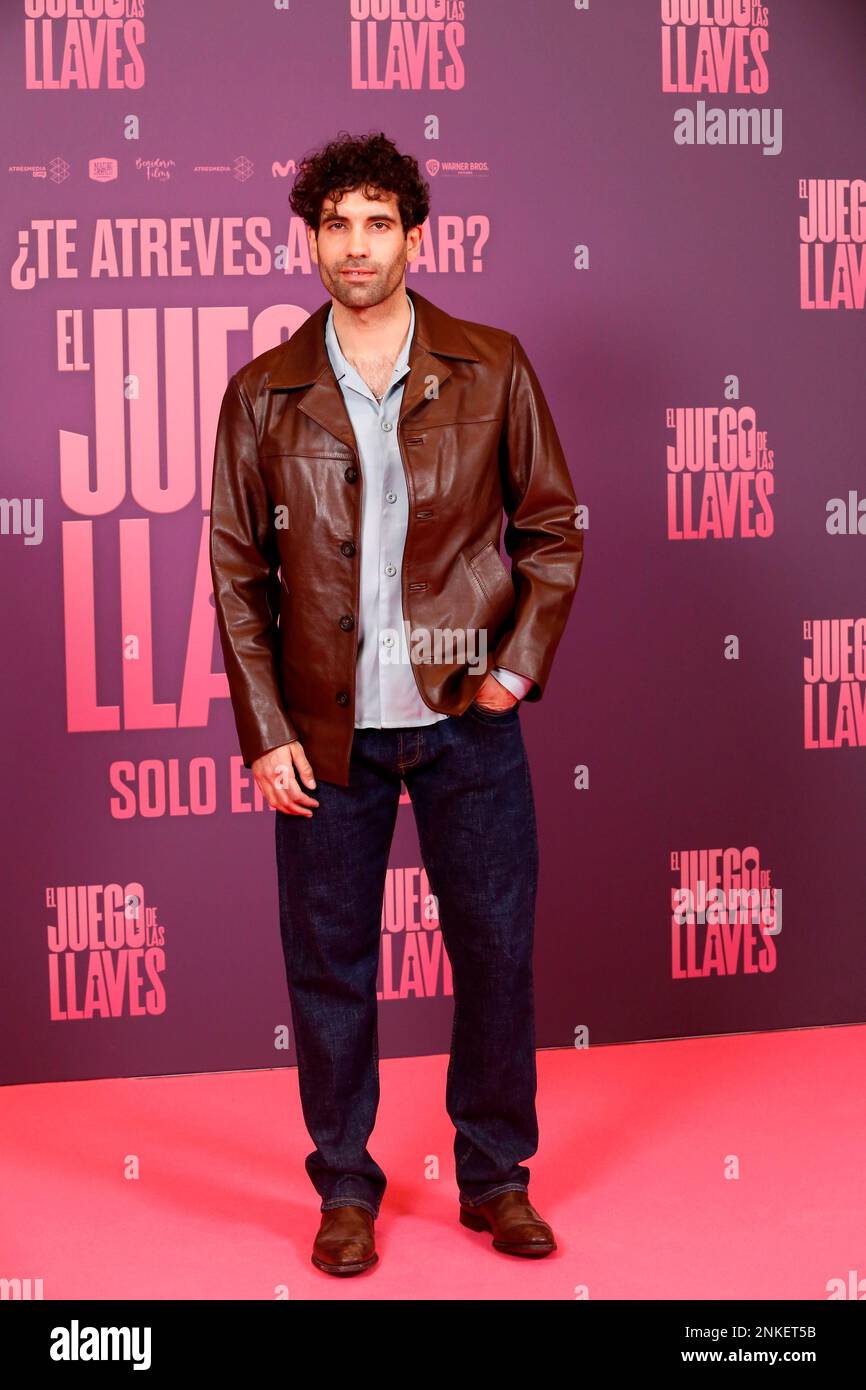 The actor Tamar Novas posing during the presentation of the film 'El ...