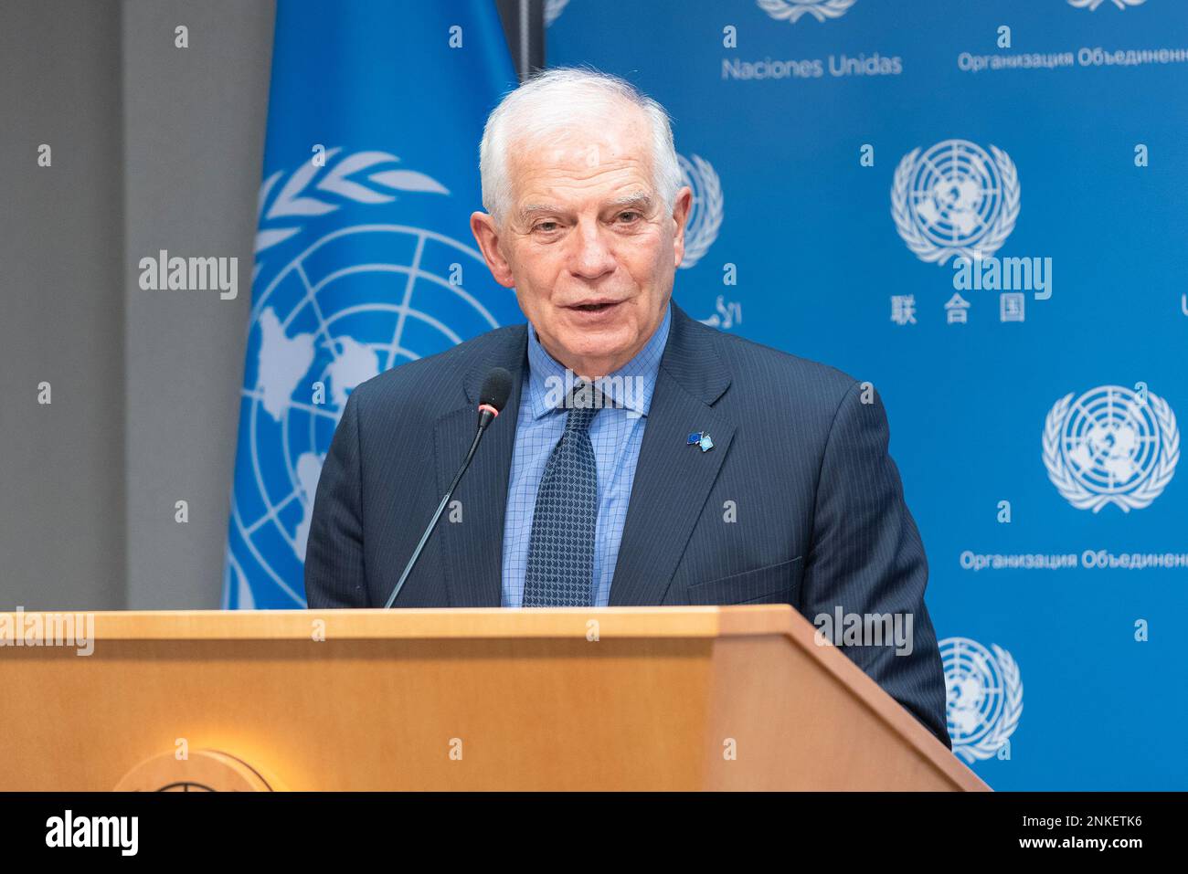New York, United States. 23rd Feb, 2023. Josep Borrell, the European ...