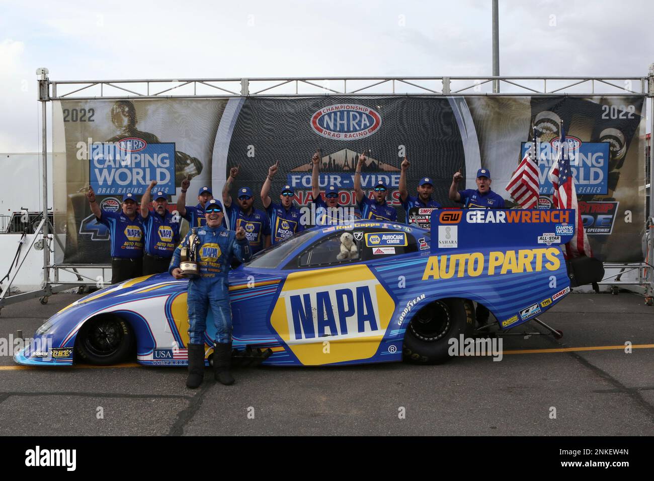 LAS VEGAS, NV - APRIL 03: Ron Capps (1 FC) NAPA Auto Parts NHRA Funny ...