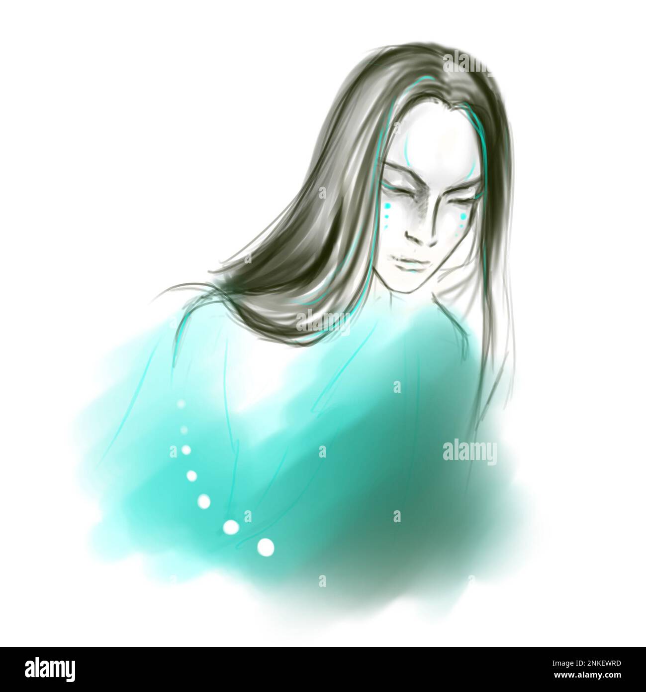 Portrait one guy long Cut Out Stock Images & Pictures - Alamy