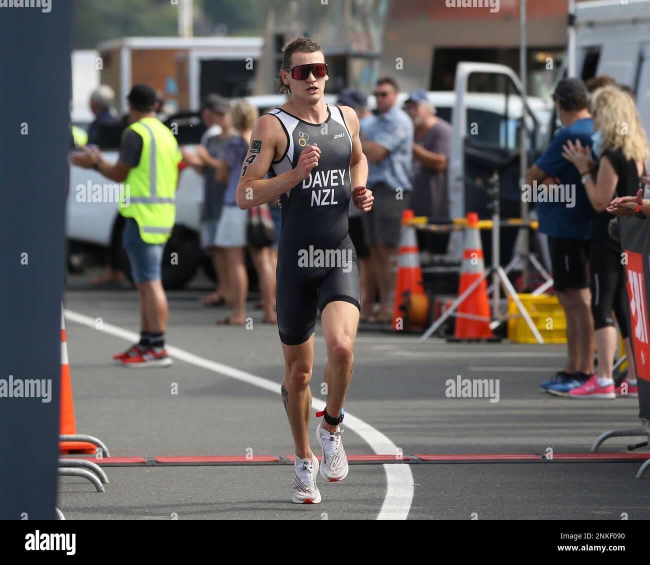 Christian Davey, of New Zealand, at the ITU World Triathlon 2022 ...