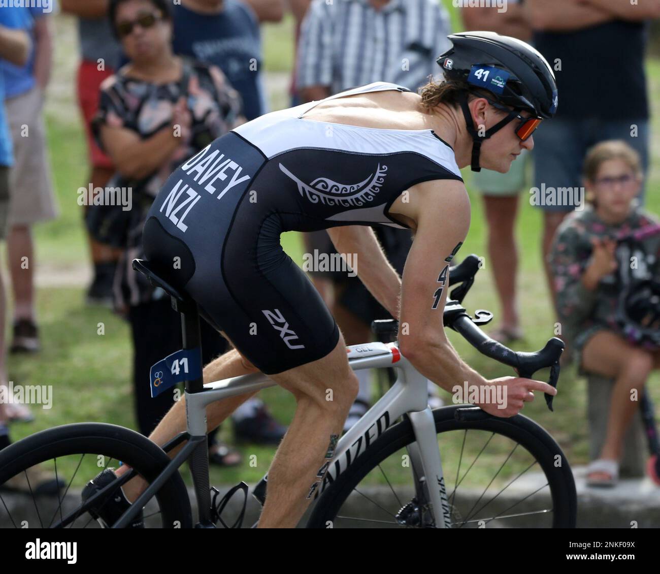Christian Davey, of New Zealand, at the ITU World Triathlon 2022 ...