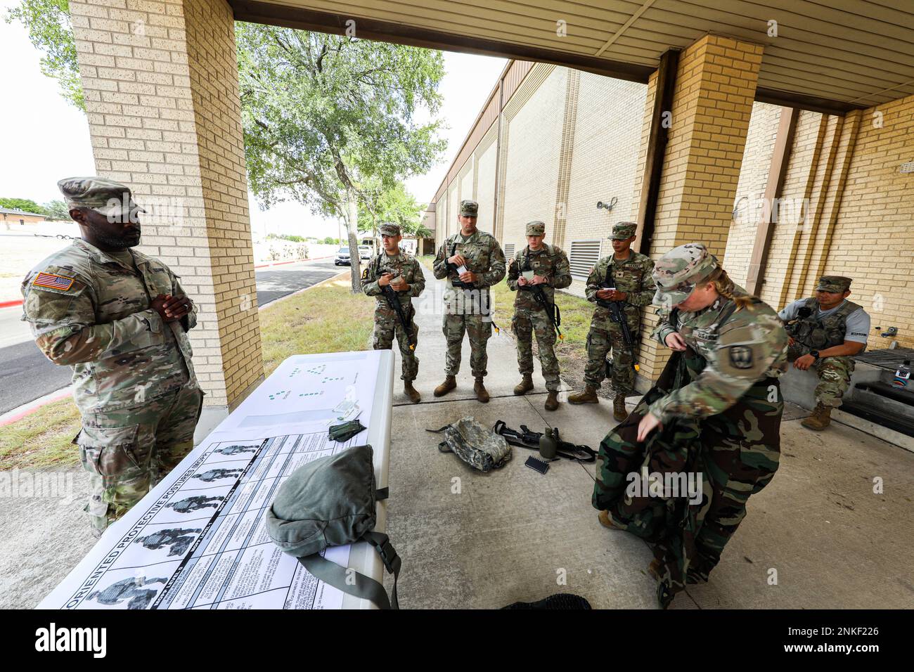 U.S. Army Sgt. Isabelle Sweeney representing the 5th Squad white ...