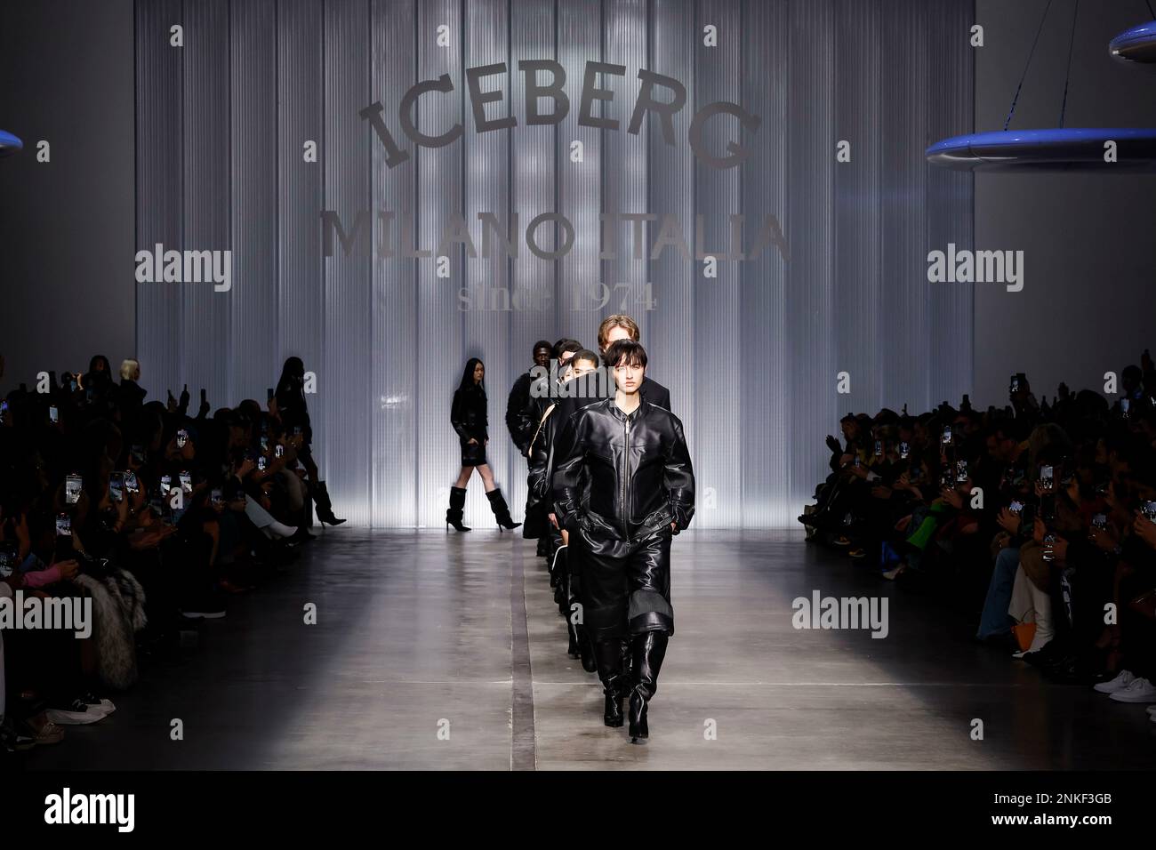 Milan, Italien. 22nd Feb, 2023. ICEBERG Fall-Winter 2023-2024 Runway ...