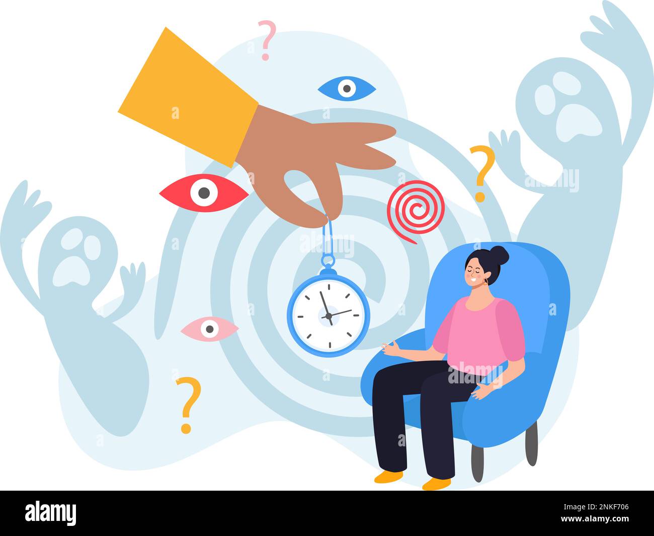 Open mind psychotherapy session concept with treatment symbols flat ... Open mind psychotherapy session concept with treatment symbols flat ...