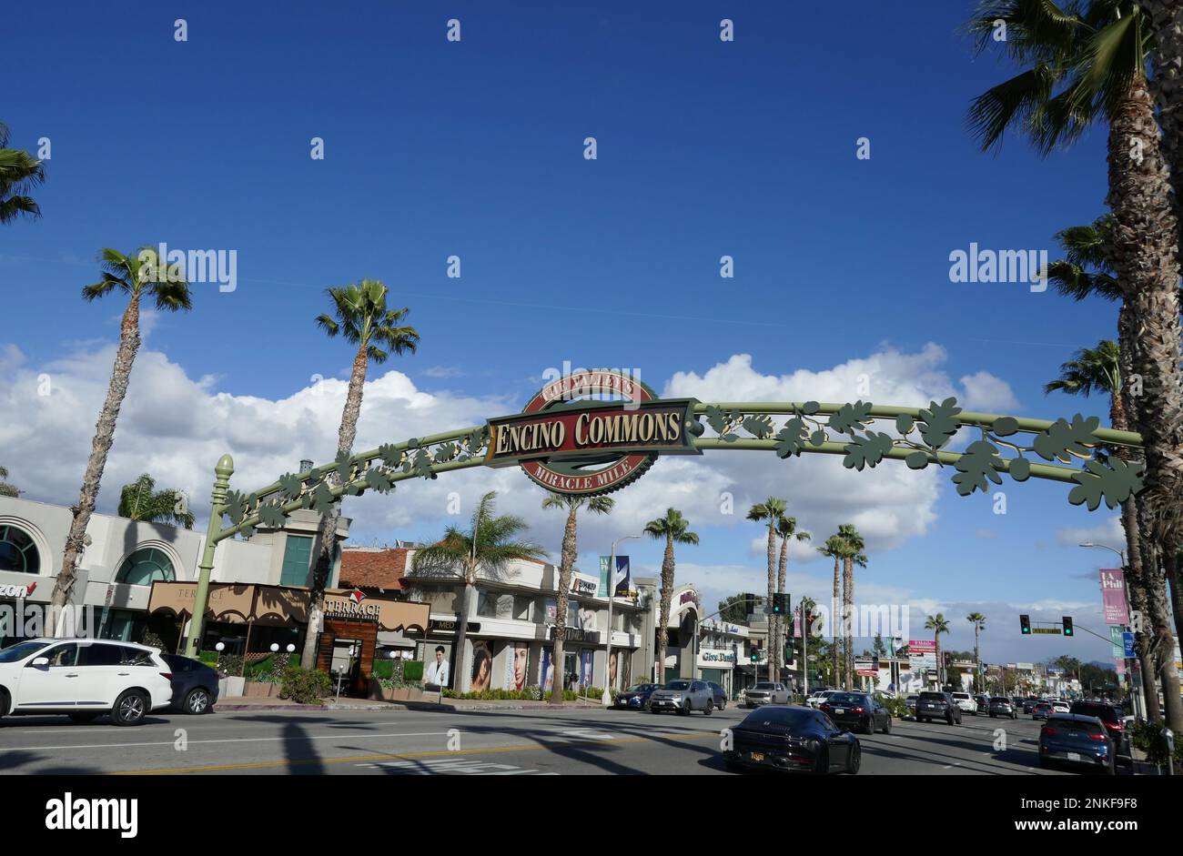 Encino, California, USA 22nd February 2023 The Valley's Encino Commons ...