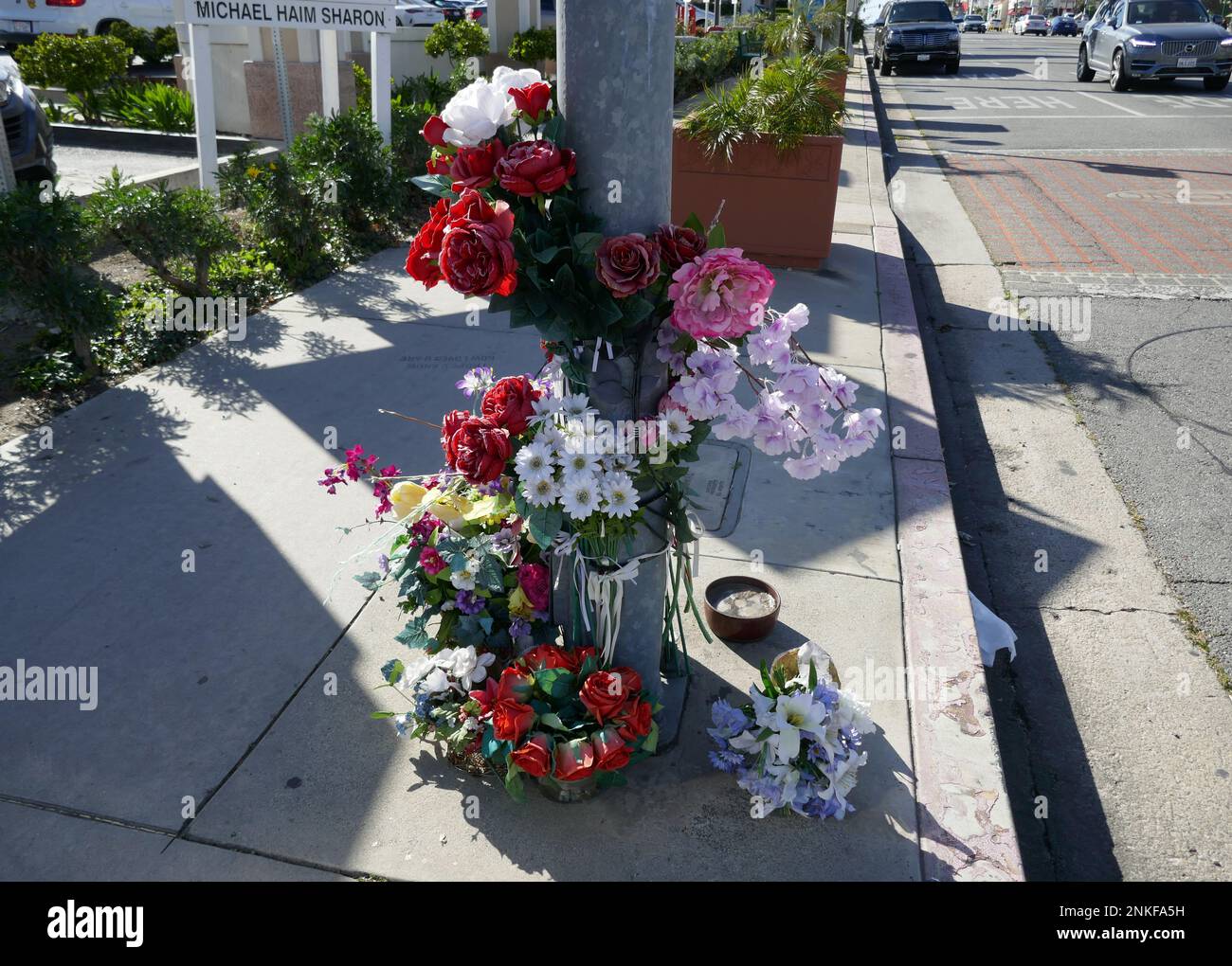 Encino, California, USA 22nd February 2023 Halo Rainbow Memorial for ...
