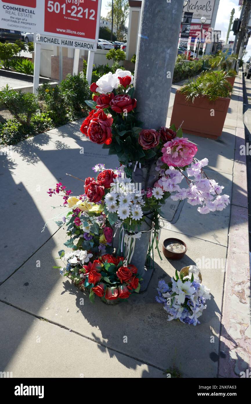 Encino, California, USA 22nd February 2023 Halo Rainbow Memorial for ...