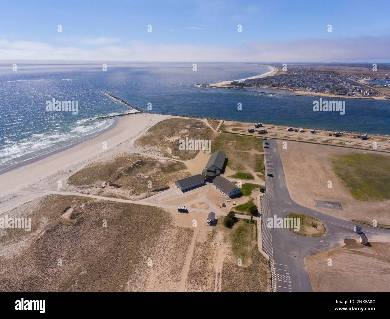 Hampton River mouth to Atlantic Ocean between Hampton Beach and ...