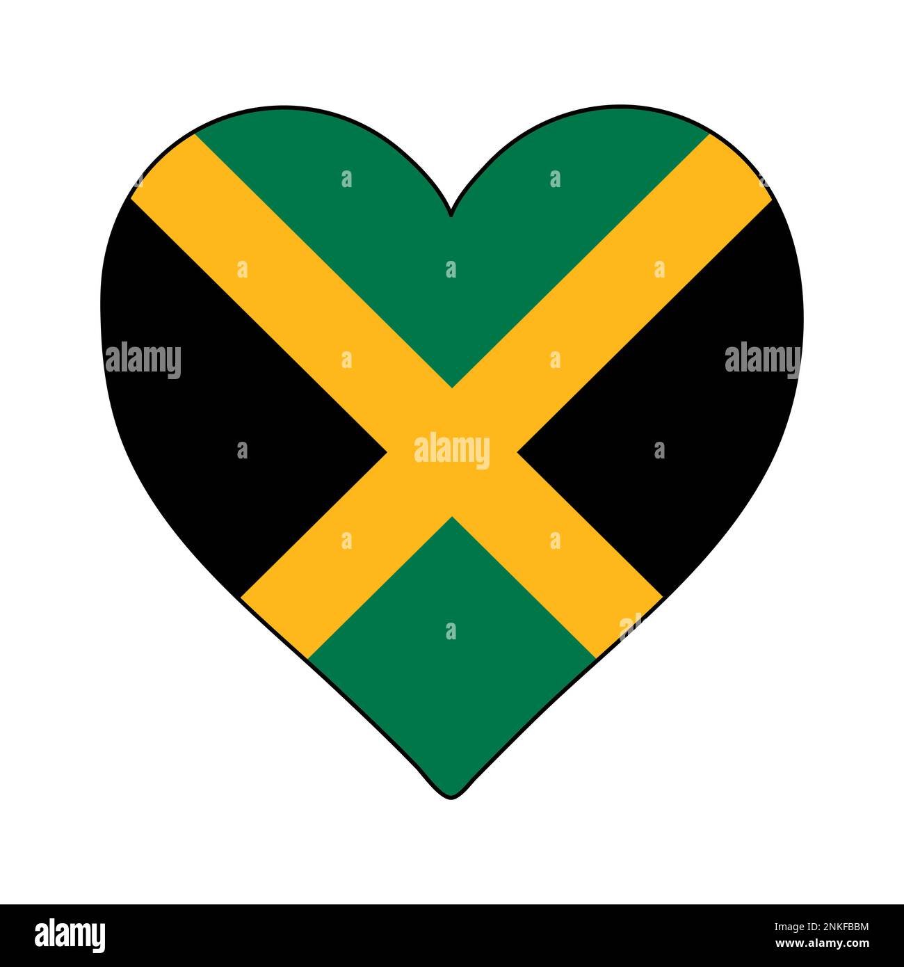 Jamaica Heart Shape Flag. Love Jamaica. Visit Jamaica. Caribbean. Latin ...