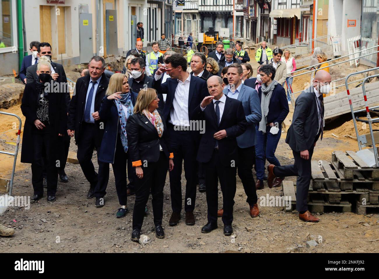 Bad Muenstereifel Mayor Sabine Preiser-Marian, Interior Minister Nancy ...