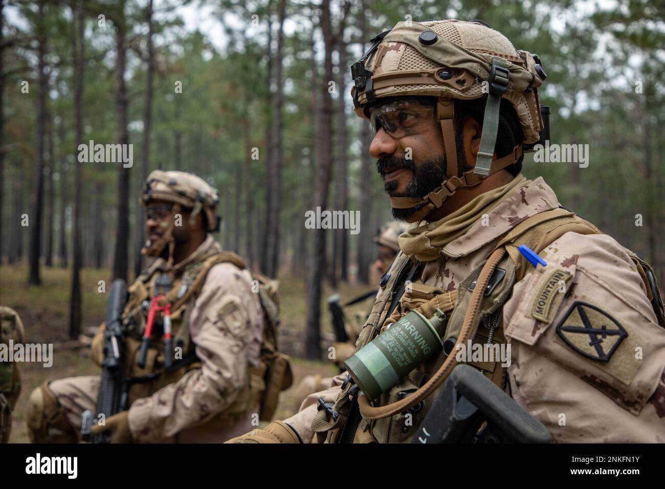 United Arab Emirates engineers from the 11th Mountain Battalion prepare ...
