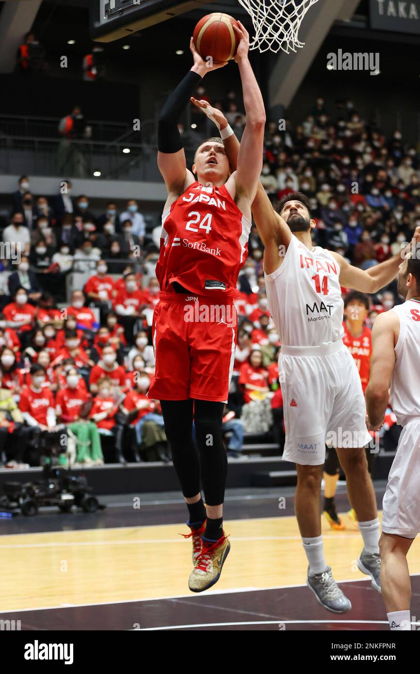 Takasaki Arena, Gunma, Japan. 23rd Feb, 2023. Josh Hawkinson (JPN ...