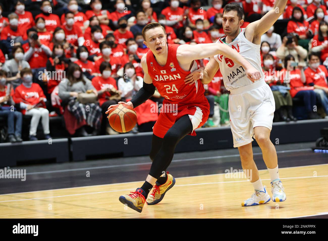Takasaki Arena, Gunma, Japan. 23rd Feb, 2023. Josh Hawkinson (JPN ...