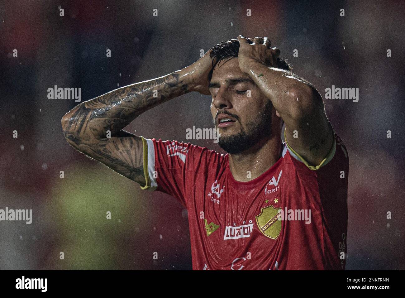 GO - Goiania - 02/23/2023 - COPA VERDE 2023 VILA NOVA - LUVERDENSE - Carlos Alexandre player of ...